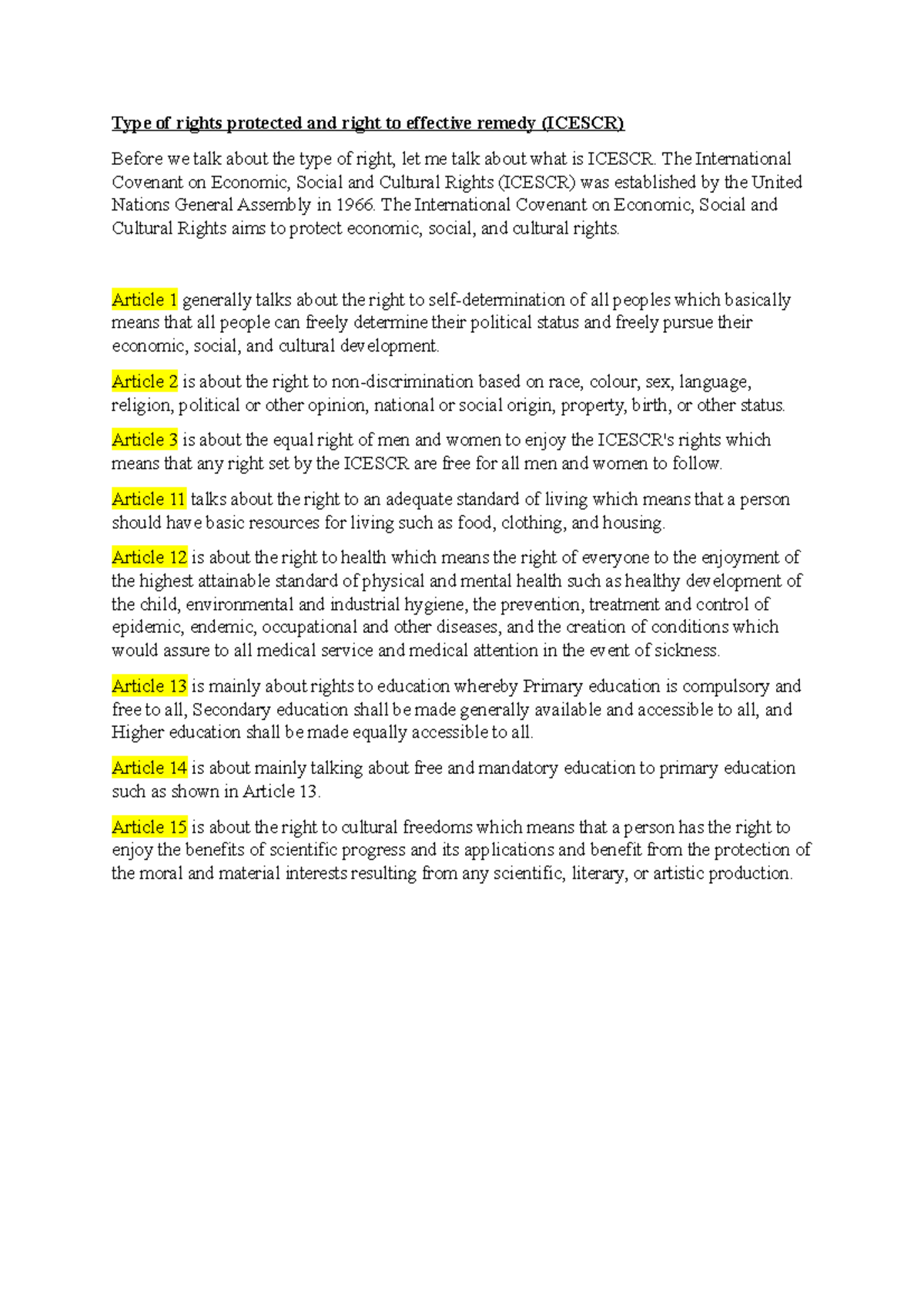 Icescr (Jas Part) - International Covenant on Economic, Social and ...