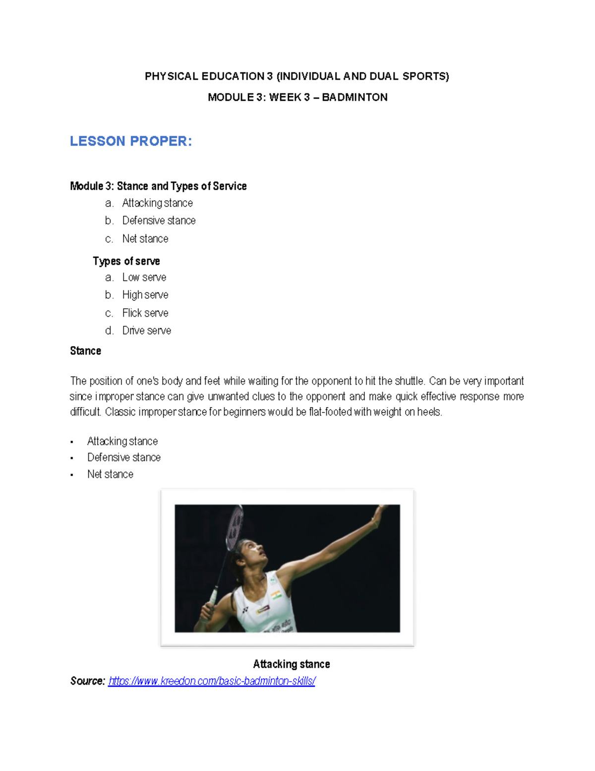 Module 3 PE 3 Lesson Proper - PHYSICAL EDUCATION 3 (INDIVIDUAL AND DUAL ...