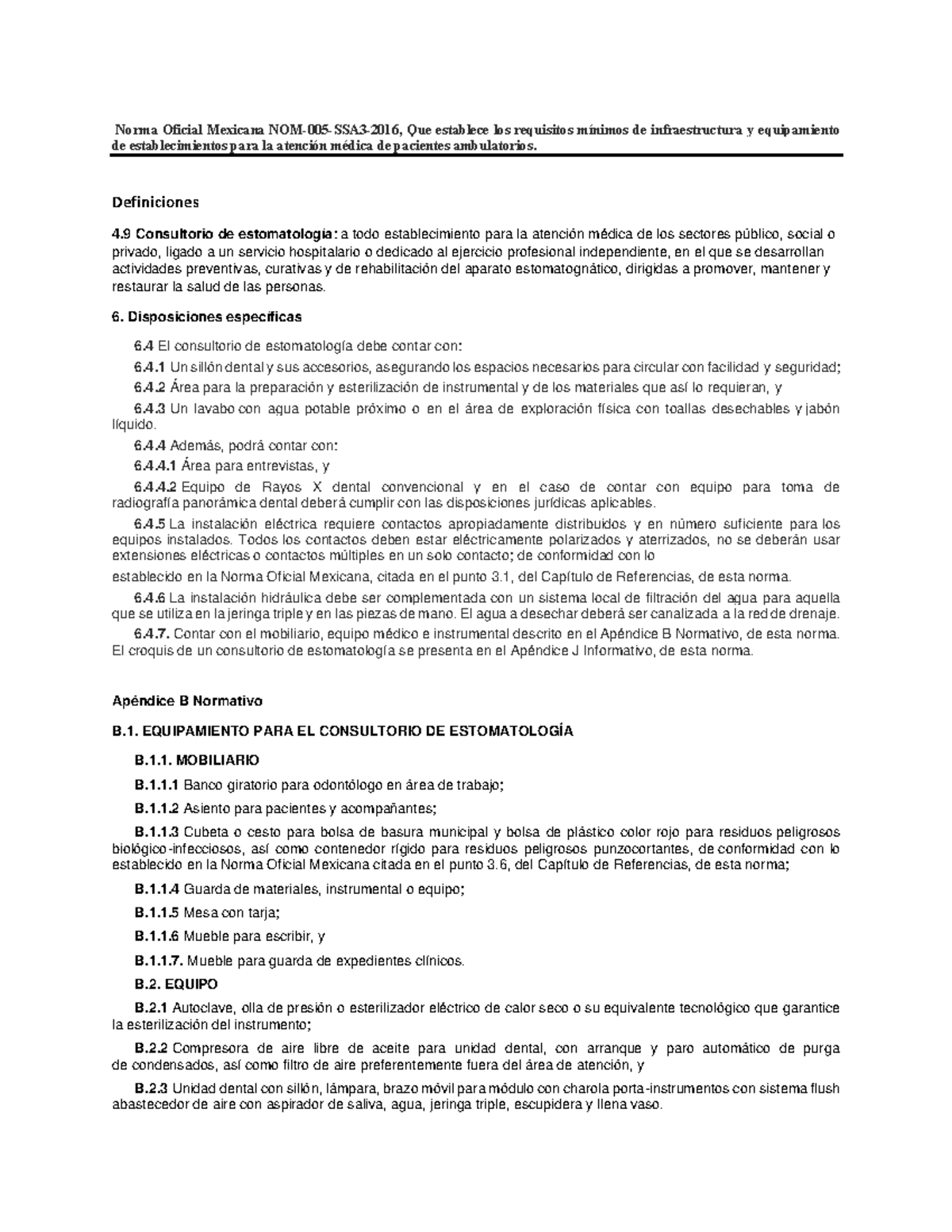 NOM 005 SSA3 2016 - ... - Norma Oficial Mexicana NOM-005-SSA3-2016, Que ...
