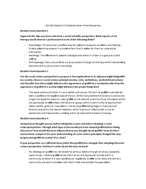 Module 1 Notes - MindEdge - SCS- Module 1 Exploring Social Science ...