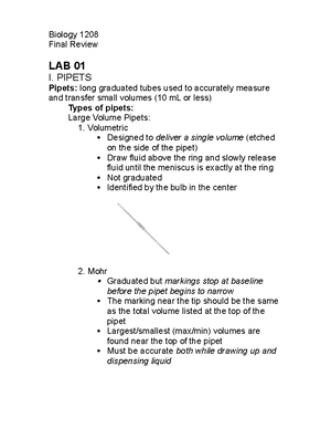 Partial Lab Report - BIOL 1208 Fall 2022 The Effect of Varying pH ...
