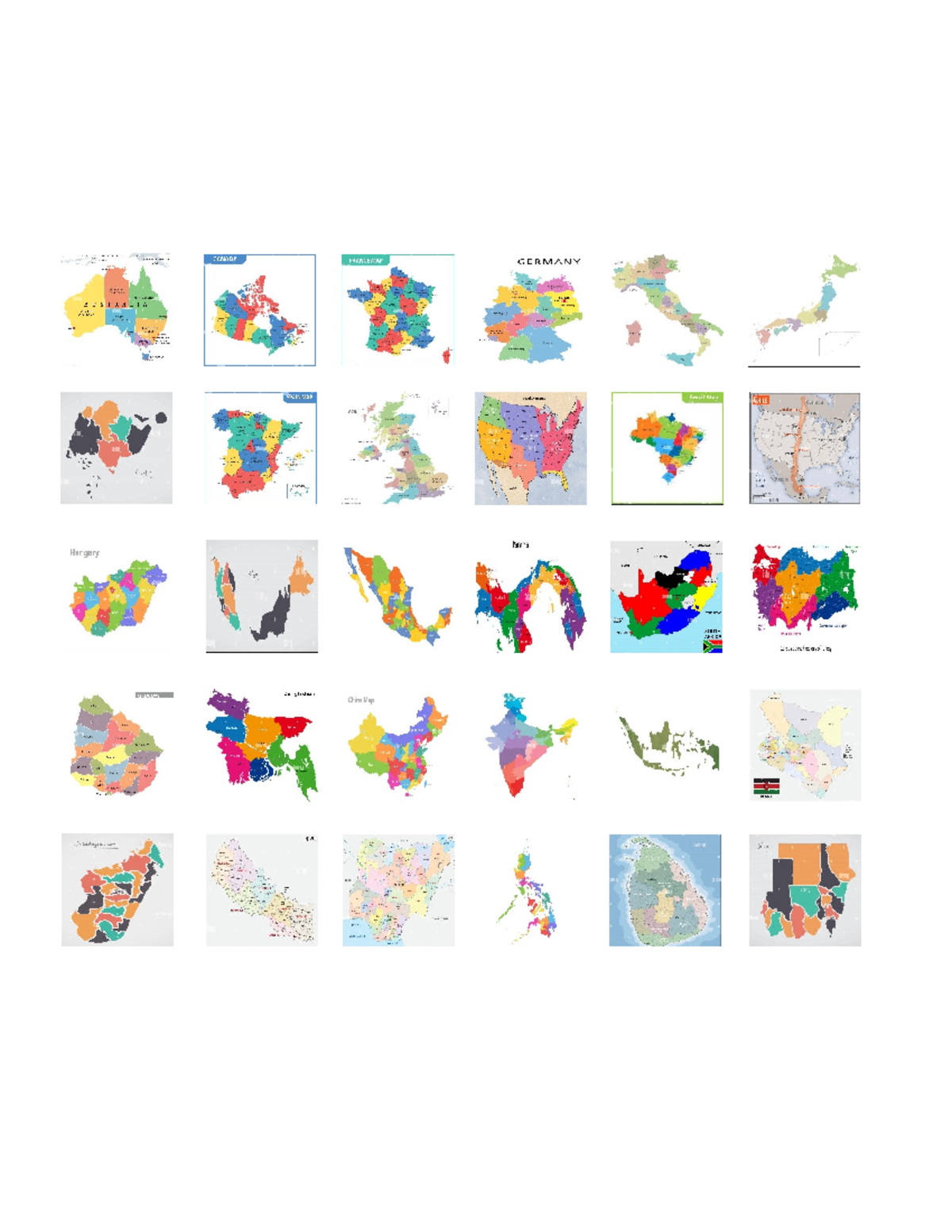 MAP Countries - Hehe - Elementary Education - Studocu