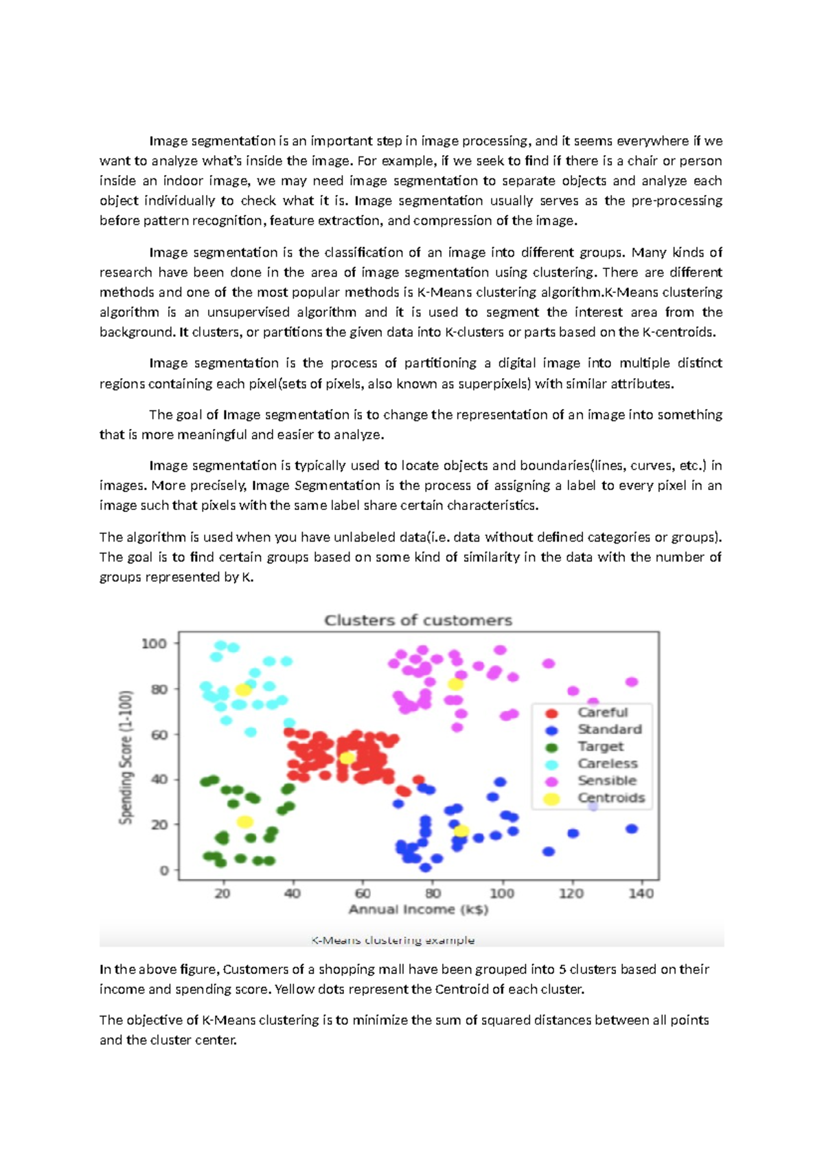 Clustering image unit 4 - Image segmentation is an important step in ...