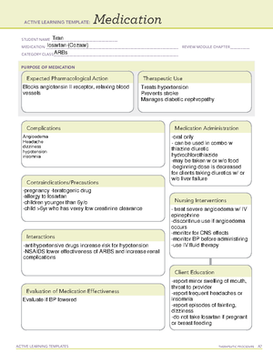 Doxazosin - ATI Active Medication Template - ACTIVE LEARNING TEMPLATES ...
