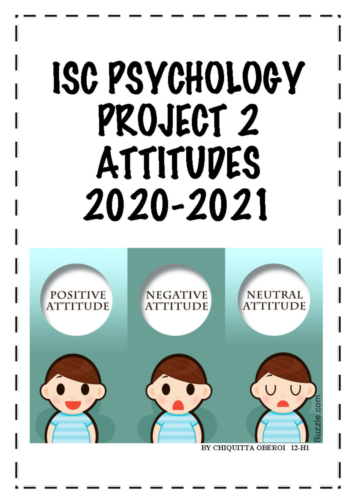 ISC Class 12 psychology project 2 attitudes - ISC PSYCHOLOGY PROJECT 2 ...