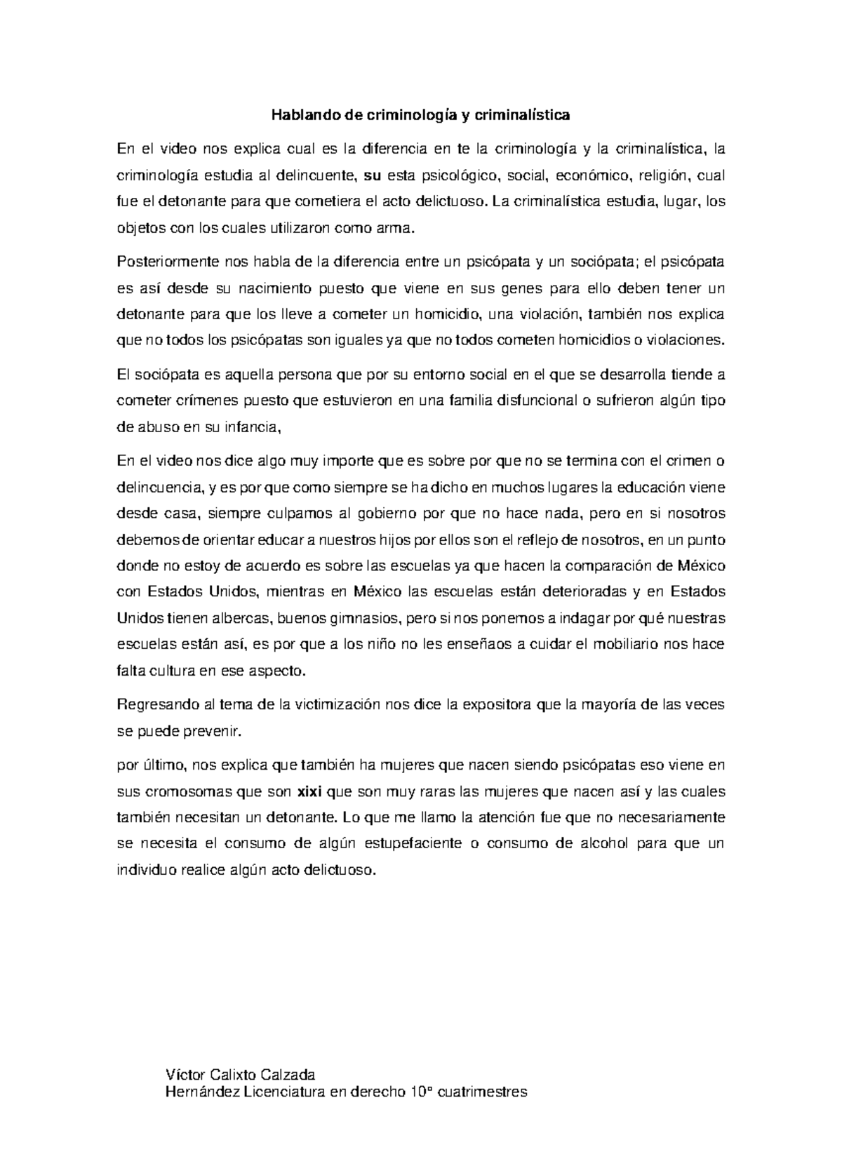 Hablando de criminología y criminalística - Víctor Calixto Calzada ...