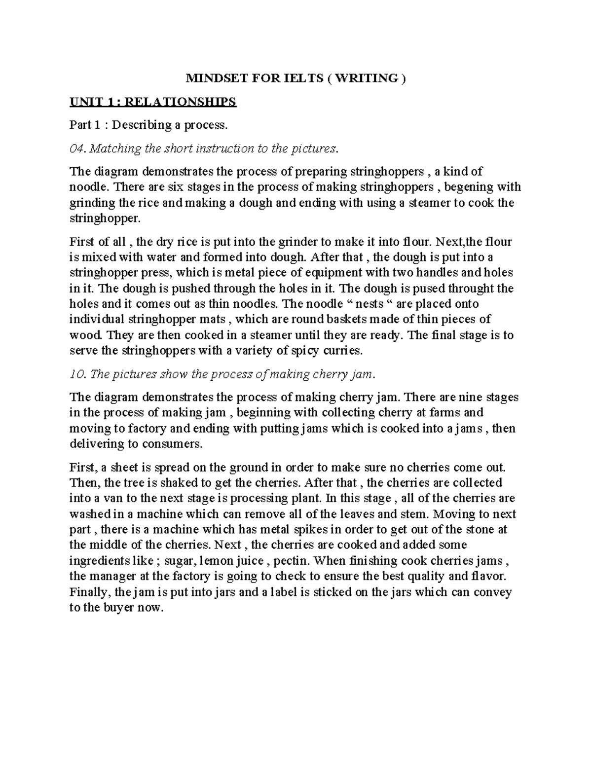 Mindset FOR Ielts Writing - MINDSET FOR IELTS ( WRITING ) UNIT 1 ...