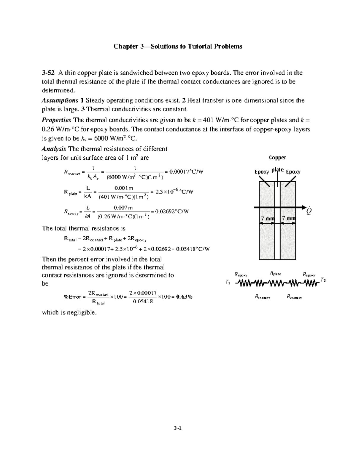 Chapter 3 -Tutorials Solutions - Chapter 3 —Solutions to Tutorial Problems 3 - 52 A thin copper ...