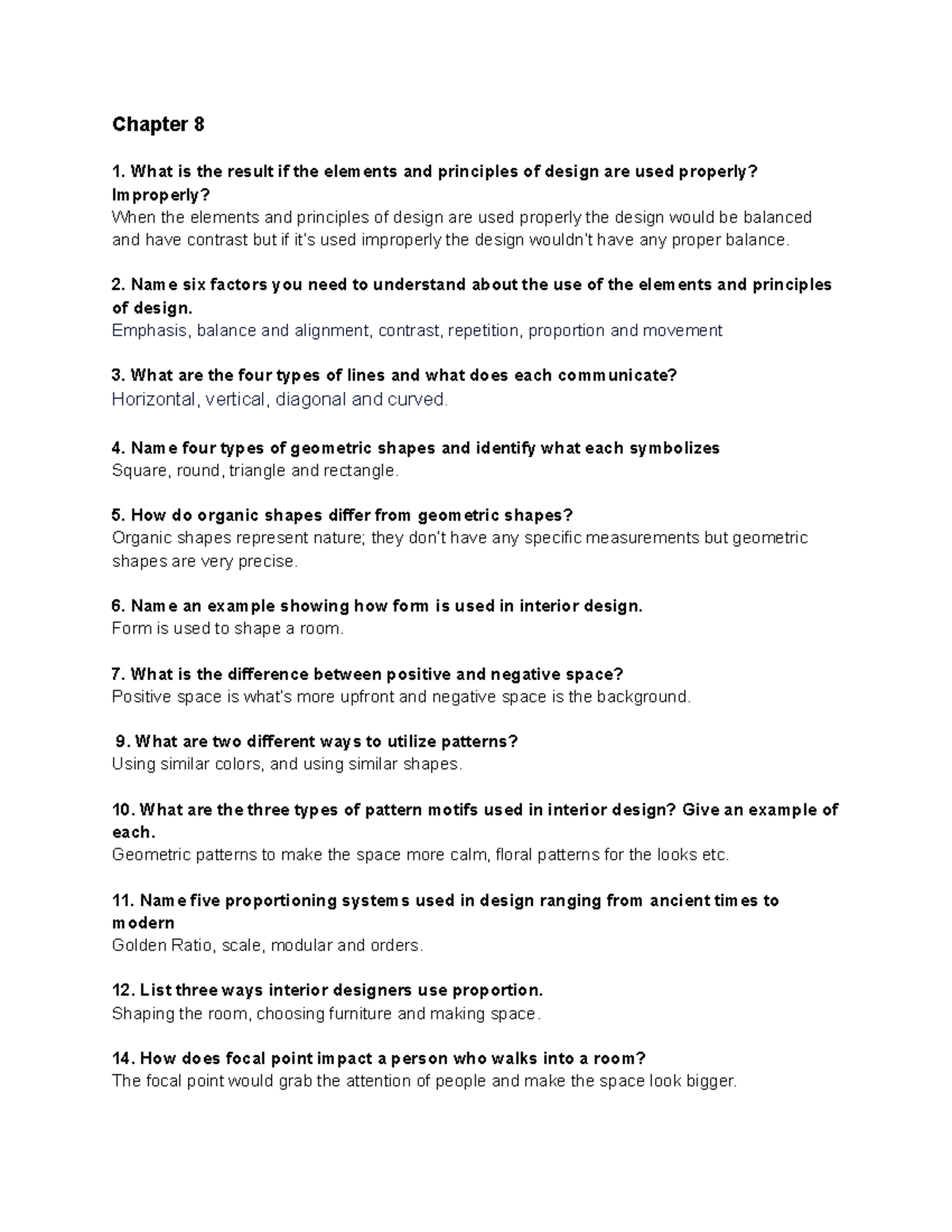 Fatima Shaba IDS 100 Homework - Chapter 8 What is the result if the ...