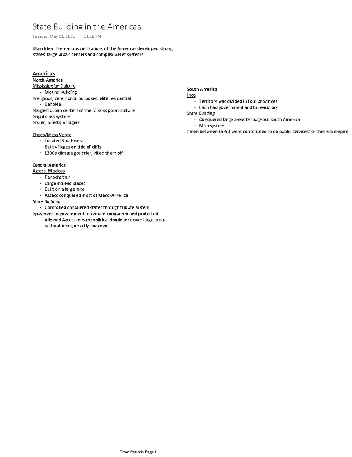 State Building in the Americas - Americas North America Mississippian ...