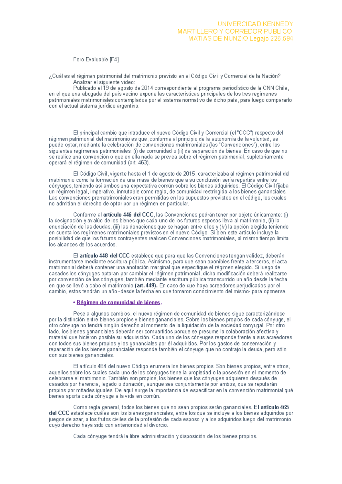 Cuál Es El Régimen Patrimonial Del Matrimonio Previsto En El Código