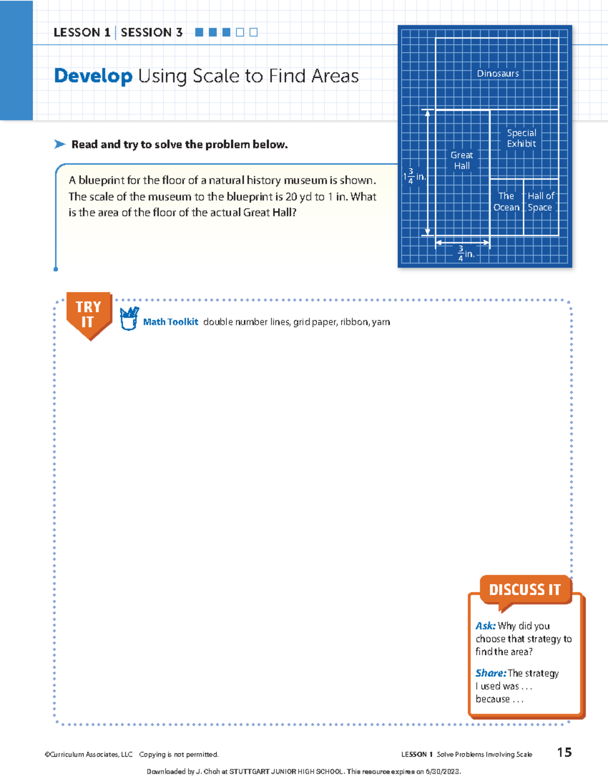 Kiptyn Carey - Using Scale to Find Area - ©Curriculum Associates, LLC ...