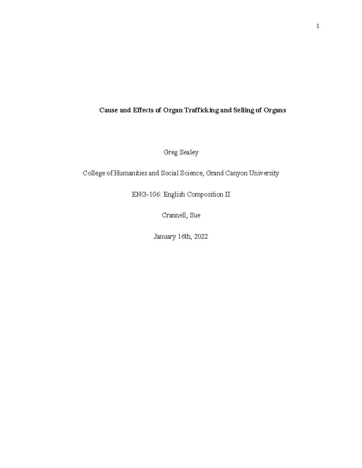 CERD Greg graded - math - Cause and Effects of Organ Trafficking and ...