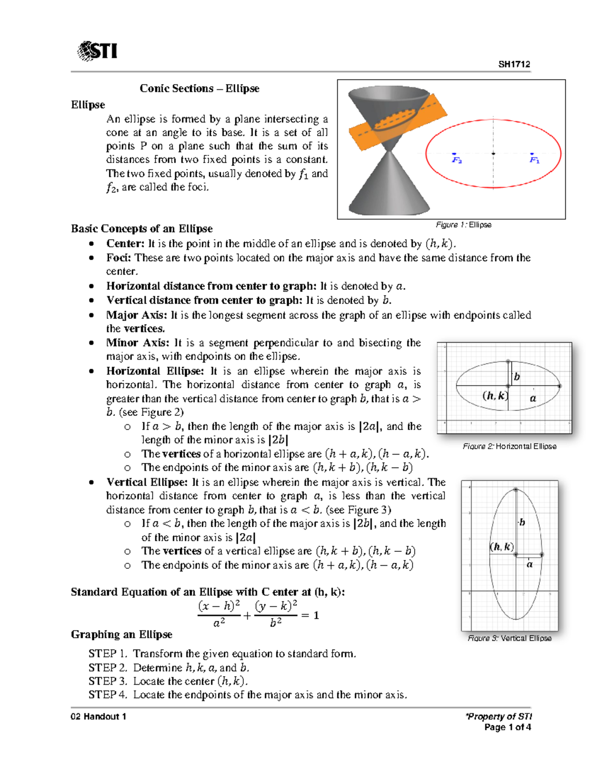 02 Handout 1 - okay - 02 Handout 1 *Property of STI Conic Sections ...