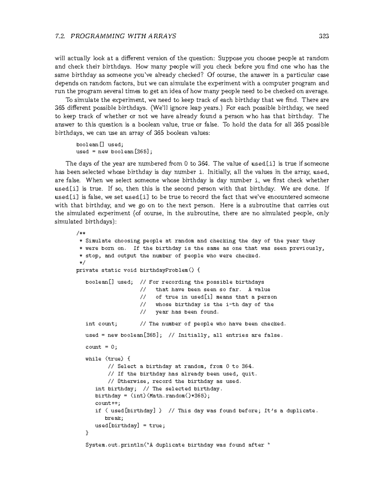 Programming With Arrays 7 Programming With Arrays 323 Will Actually Look At A Different