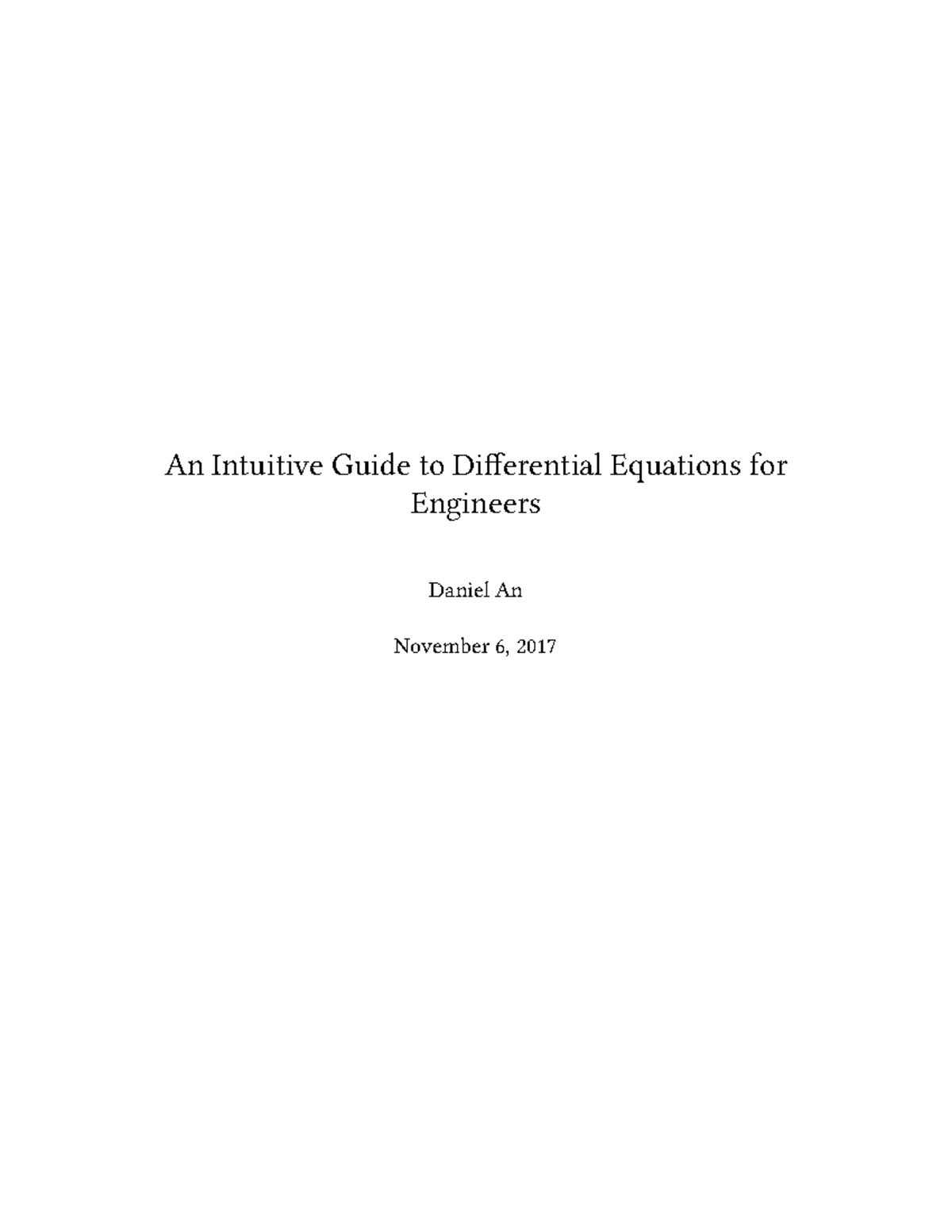 Differential equations book - An Intuitive Guide to Differential ...