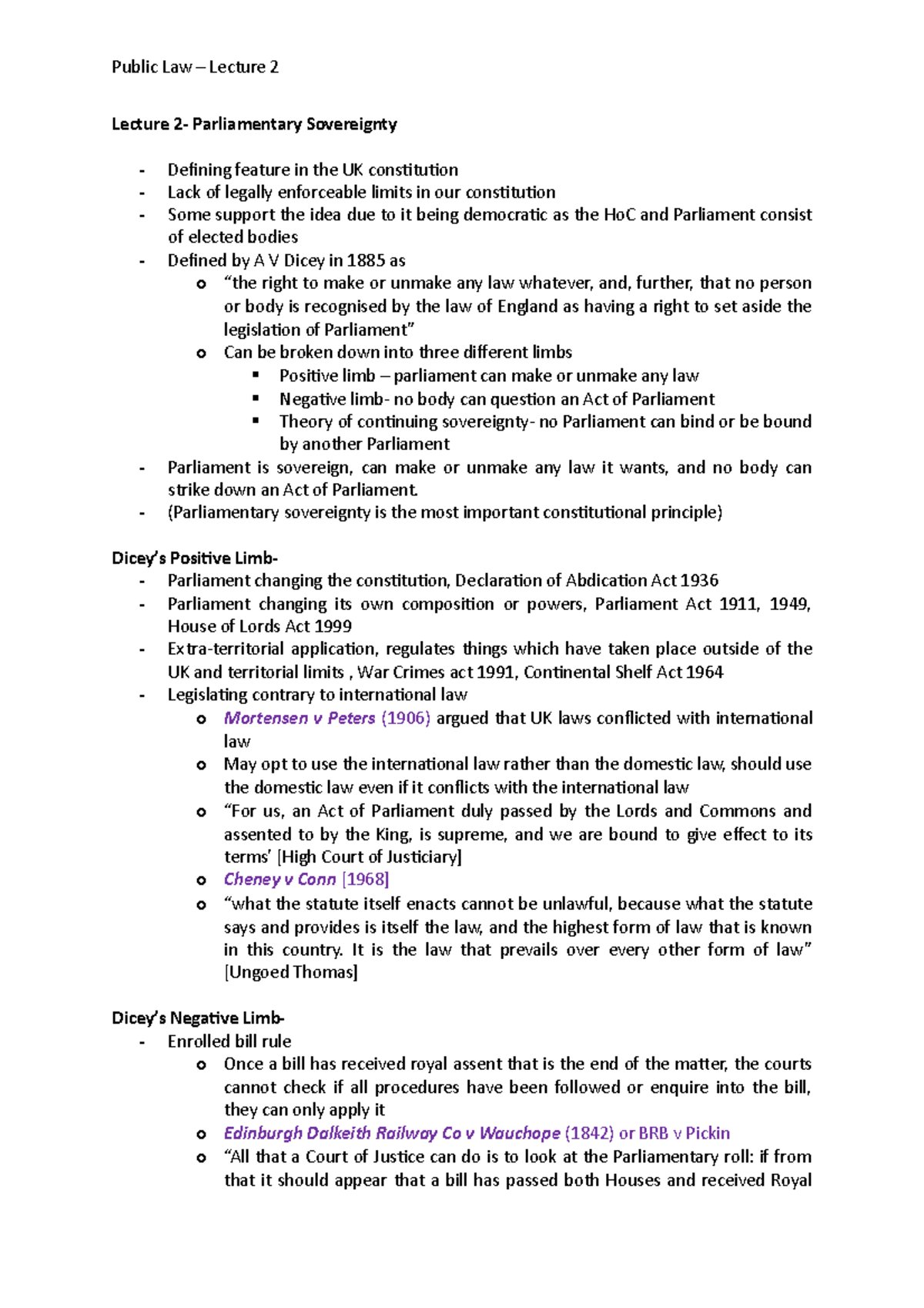 Lecture 2 Parliamentary Supremacy Lecture 2 Parliamentary lecture-2-parliamentary-supremacy-lecture-2-parliamentary