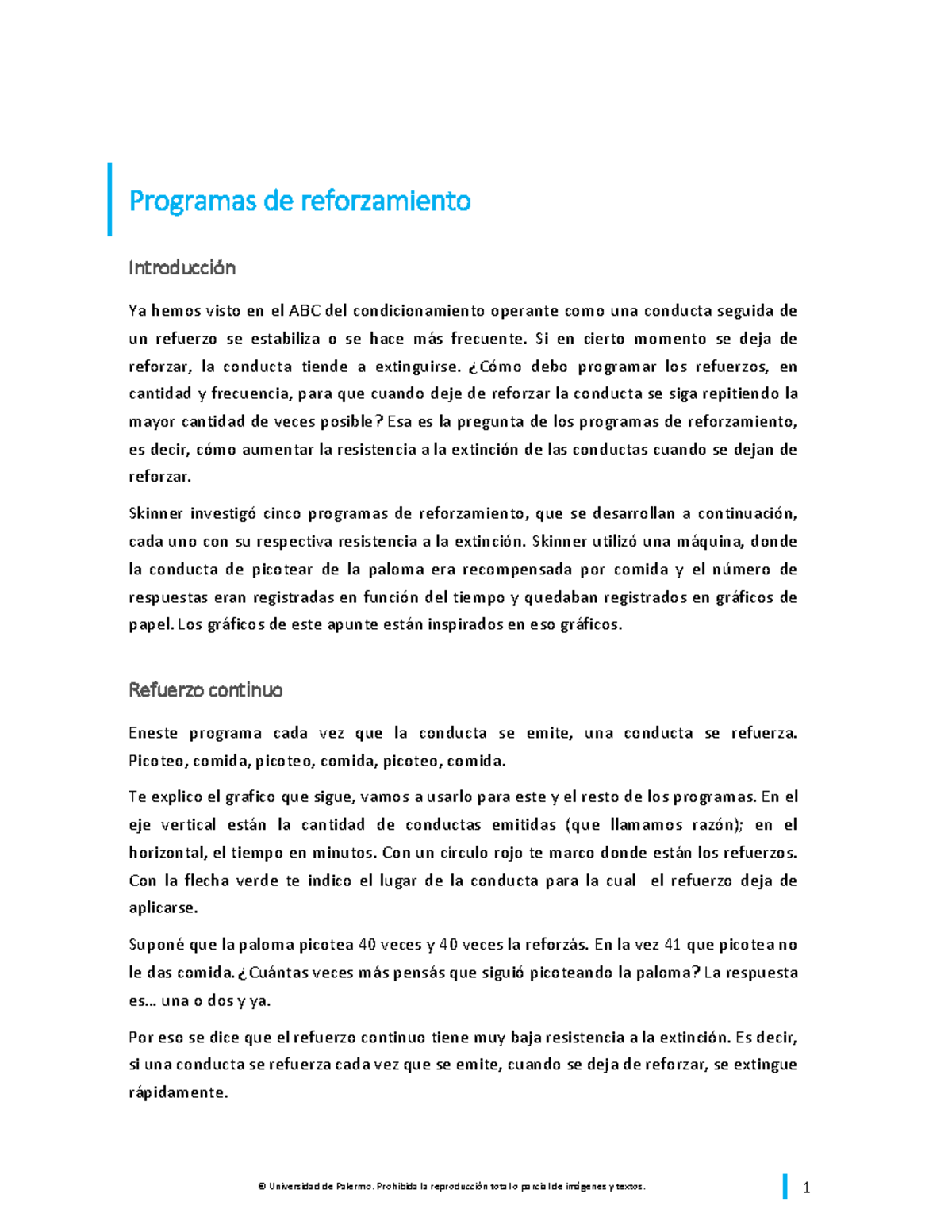 6º Clase Programas de reforzamiento - Programas de reforzamiento Introducción Ya hemos visto en ...