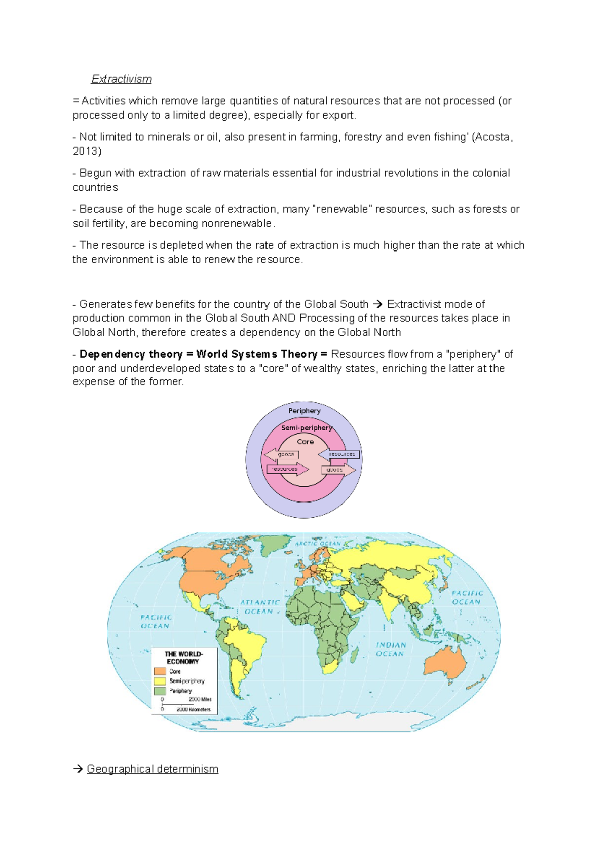 Extractivism - Not limited to minerals or oil, also present in farming ...