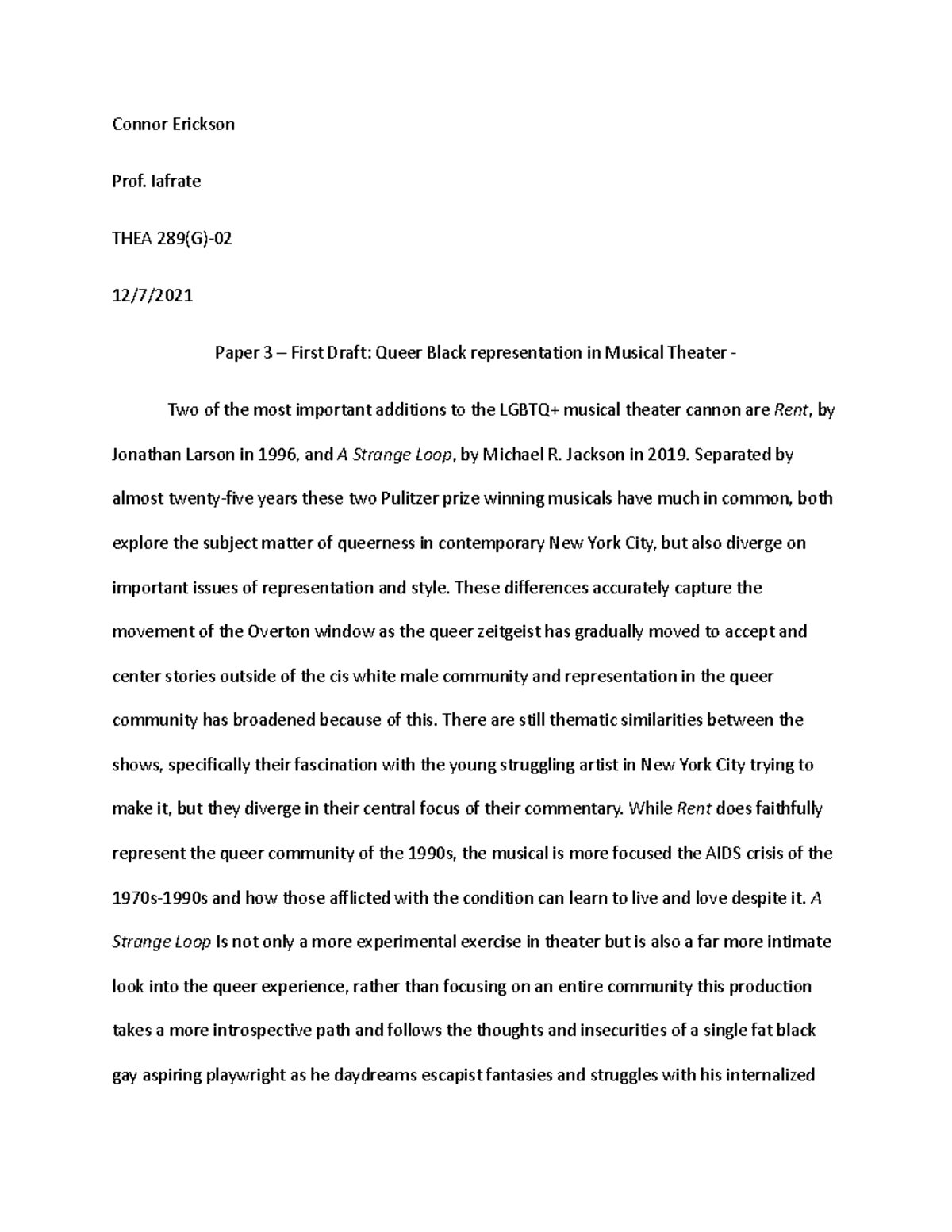 Copy of Connor Erickson Paper 3 - First Draft - Connor Erickson Prof ...