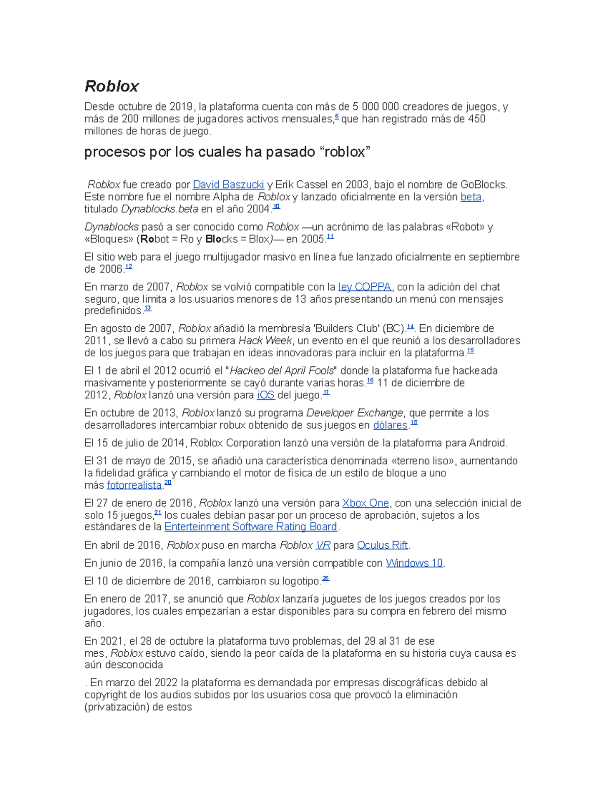 Roblox - sdawd - Roblox Desde octubre de 2019, la plataforma cuenta con ...