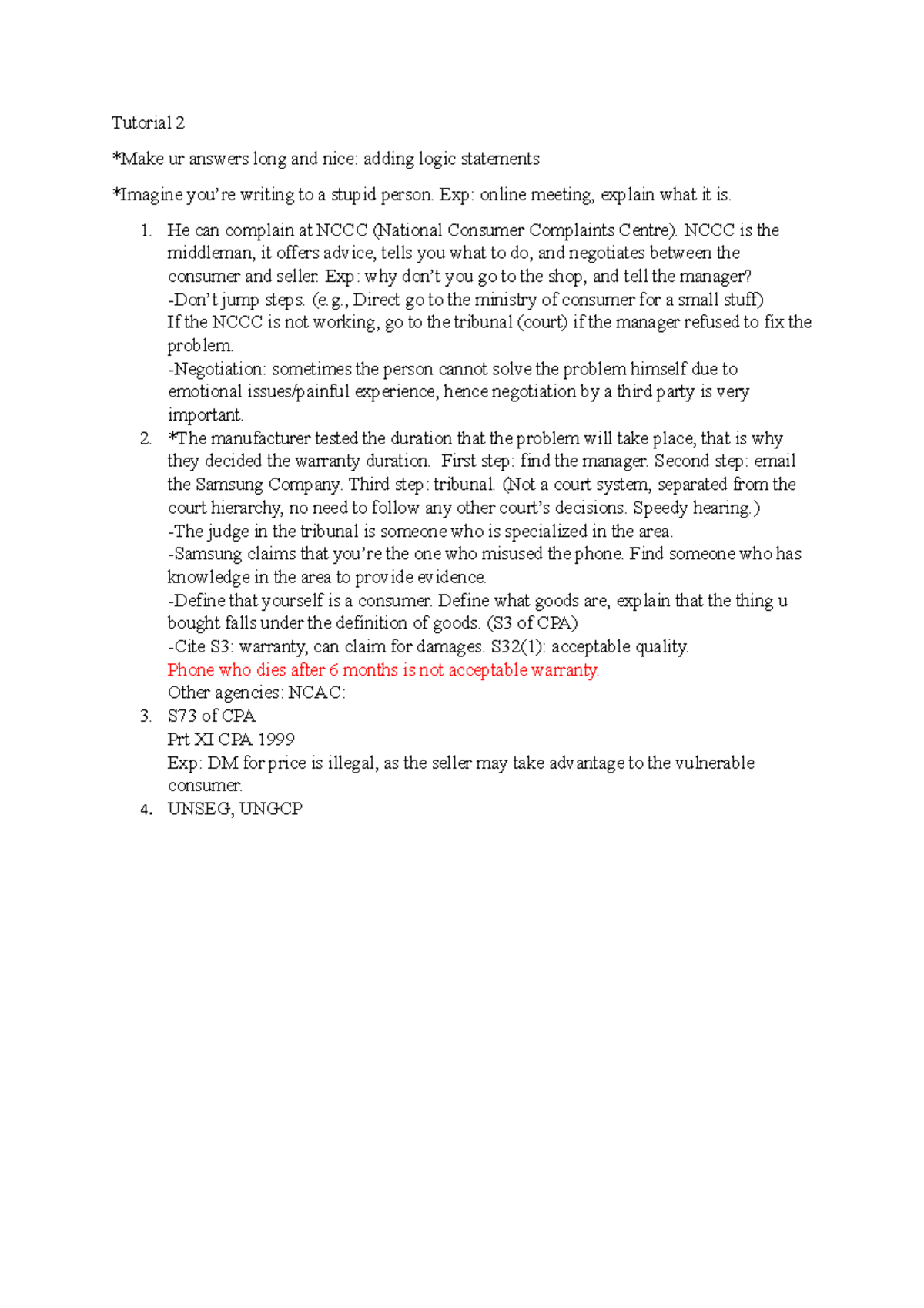 Tutorial 2 - Laxmi's ans - Tutorial 2 *Make ur answers long and nice: adding logic statements ...