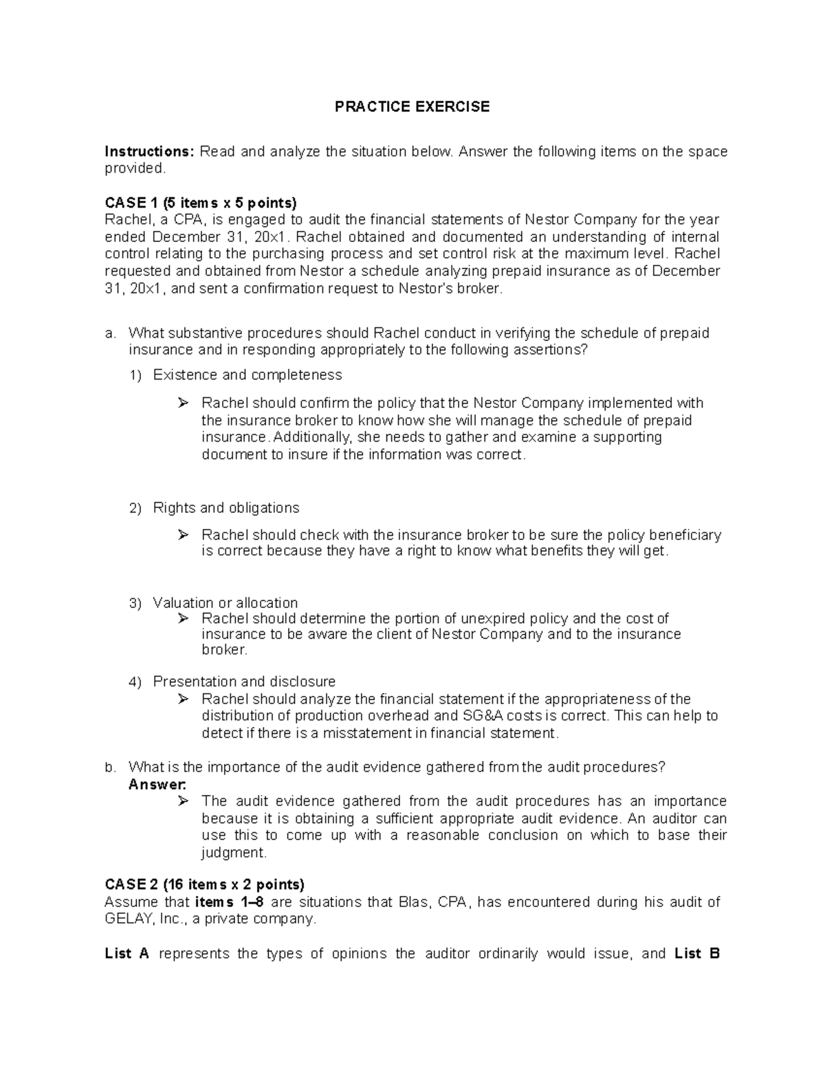 (07 Activity) - Grade: 3 - PRACTICE EXERCISE Instructions: Read and ...