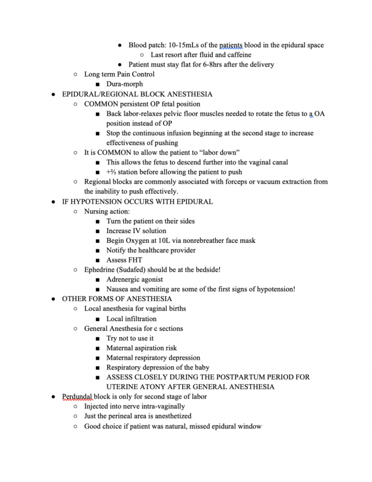 Pain during childbirth notes page 4 - NURS 326 - Studocu