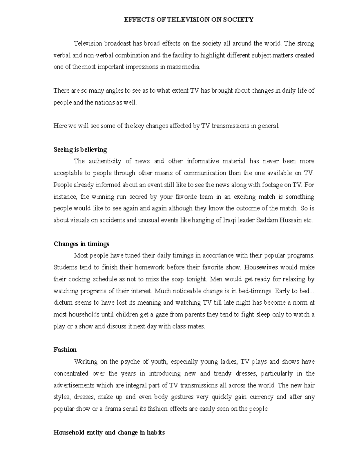 Ch06 Effects of Television - EFFECTS OF TELEVISION ON SOCIETY ...