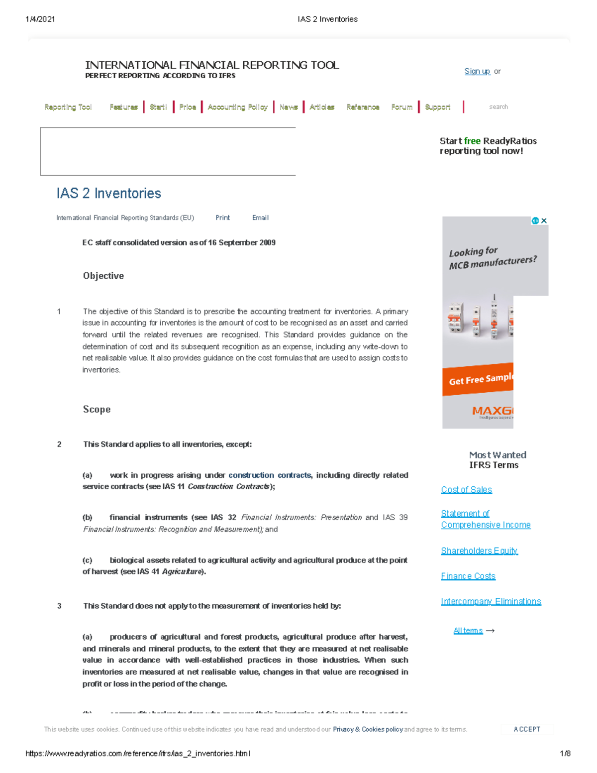 IAS 2 Inventories - This is a lecture note. - IAS 2 Inventories ...