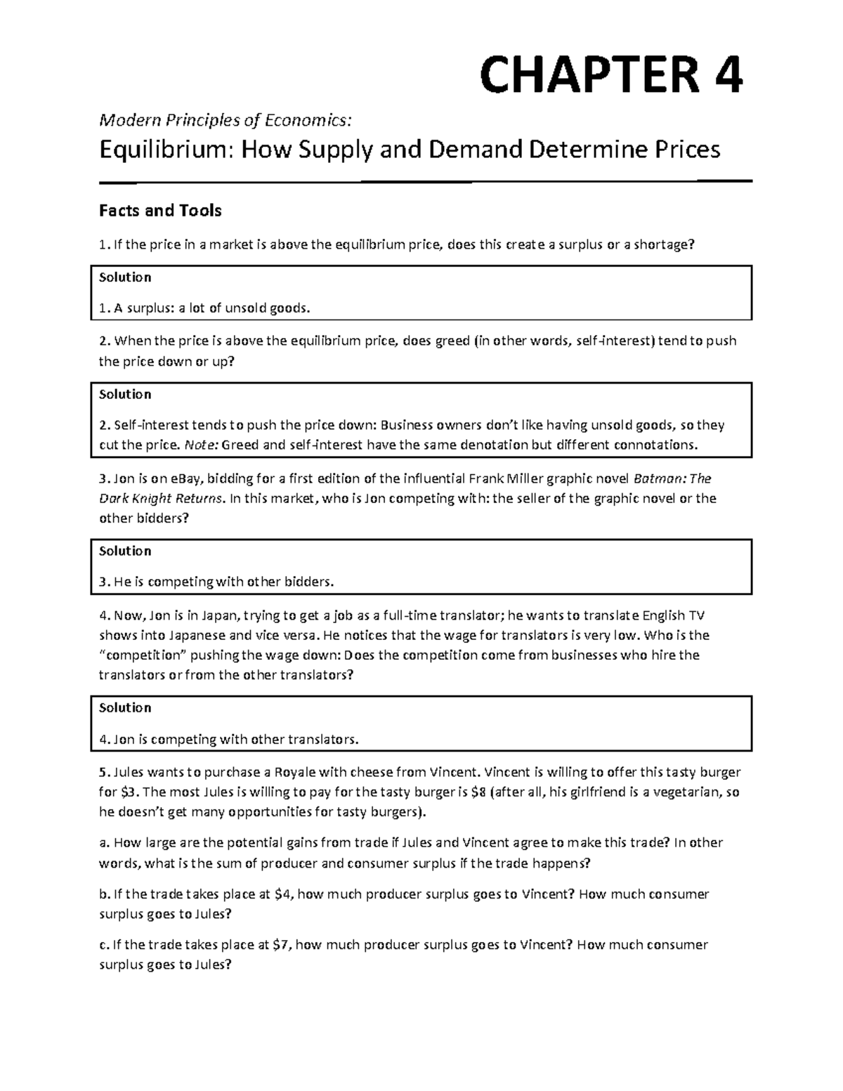 Chapter 4 Solutions - CHAPTER 4 Modern Principles of Economics ...