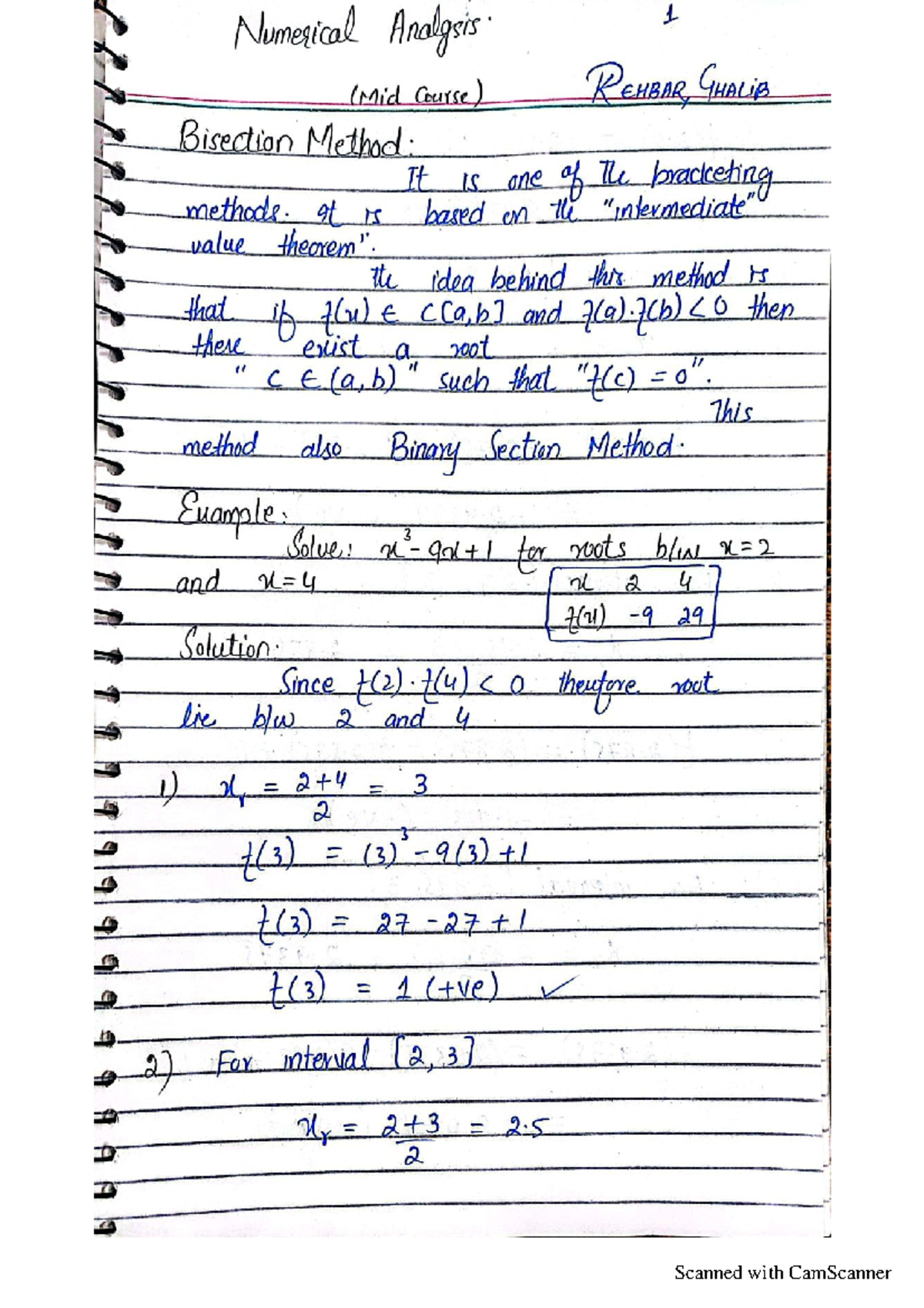 Numerical Analysis - notes - Software engineering - Studocu