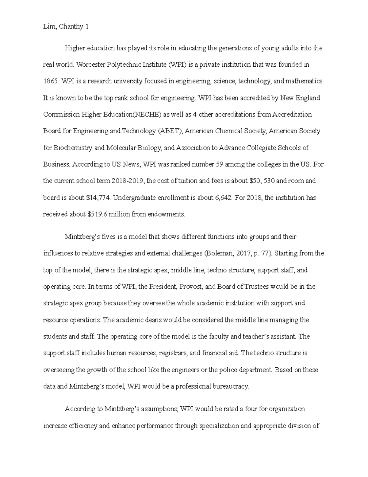 WPI Structure Frame Paper - ME 5304 - Studocu