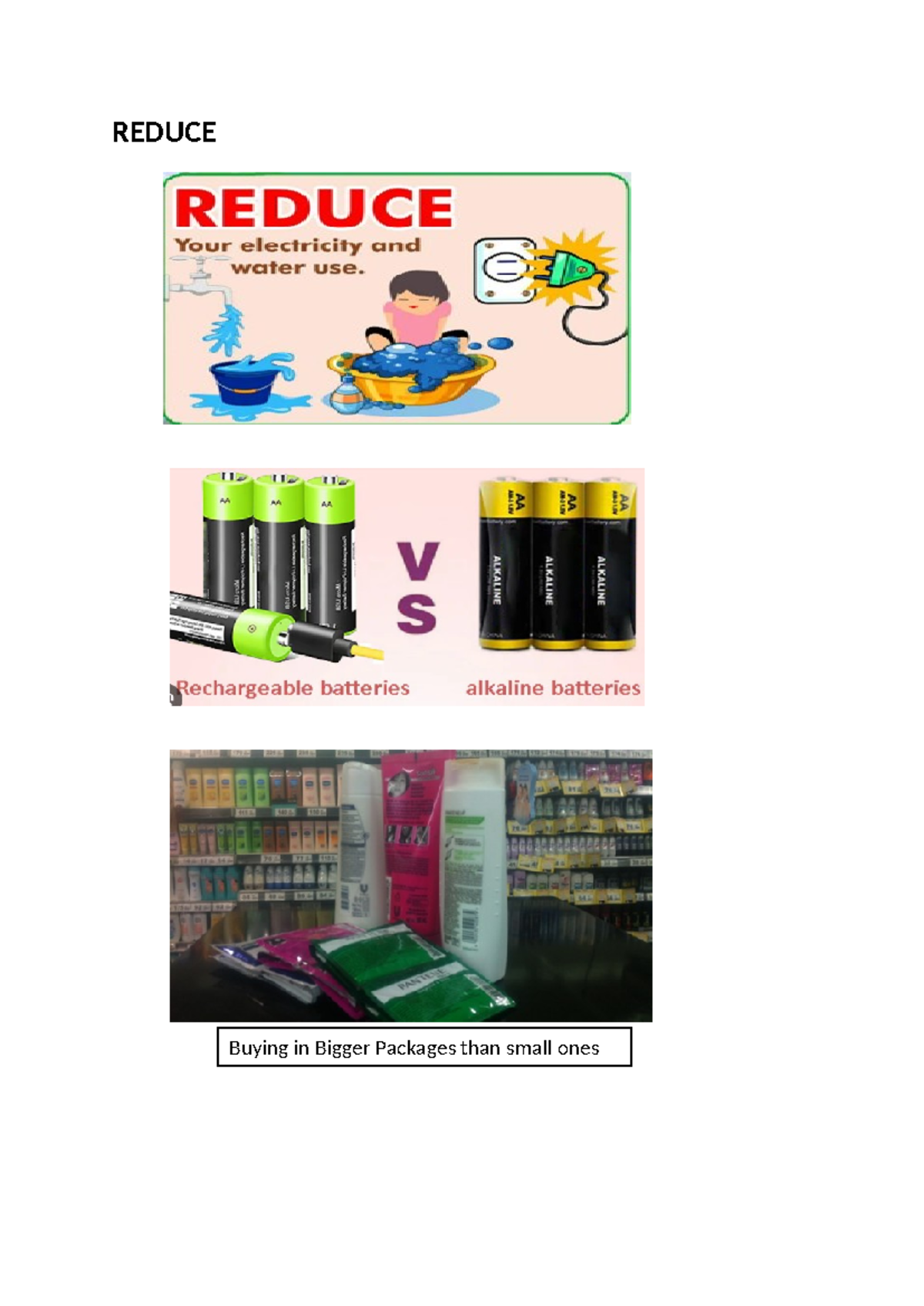 5Rs - materials - Juris Doctor - REDUCE Buying in Bigger Packages than ...