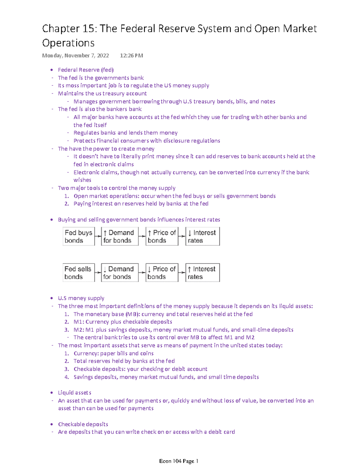 The Federal Reserve System and Open Market Operations - Federal Reserve ...