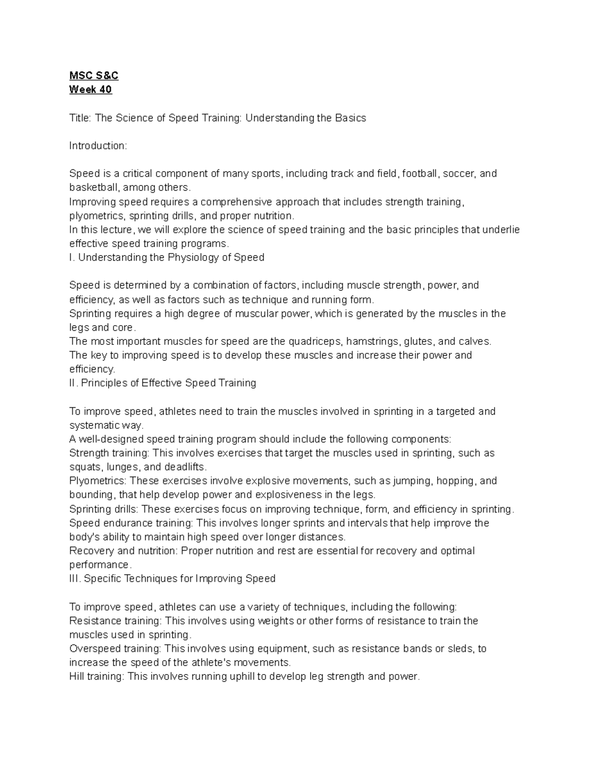 SD MSC SC Week 40 - Presented in Byrom St building, Peter Jost lecture ...