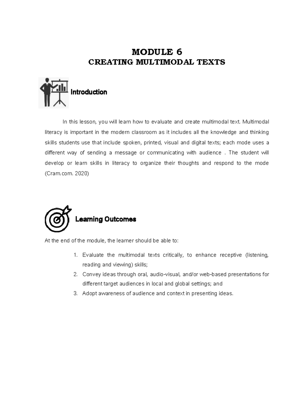 Module Six Lesson One and Two Purposive Communication - MODULE 6 ...