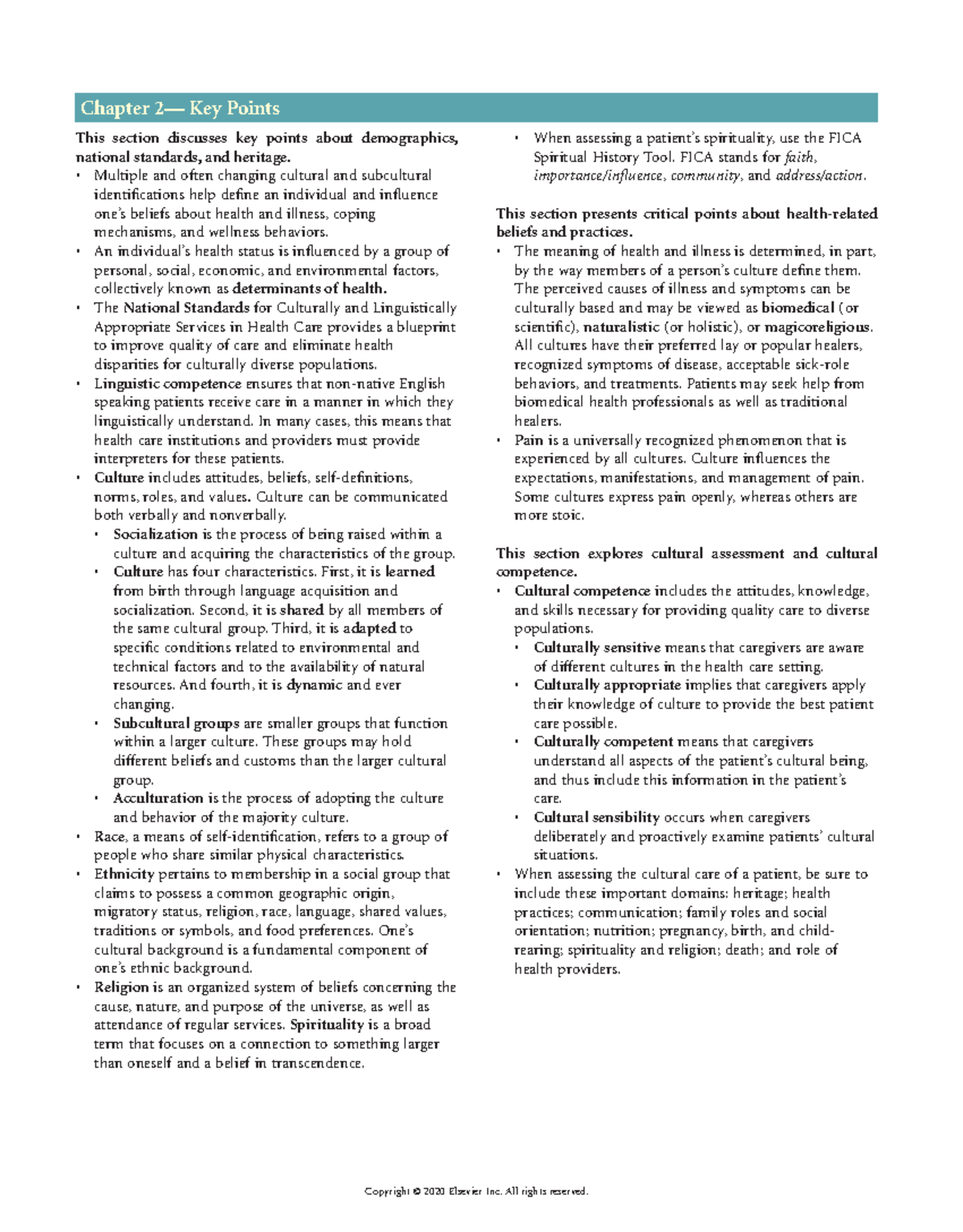 Chapter 002 - Fundamentals - Copyright © 2020 Elsevier Inc. All rights ...