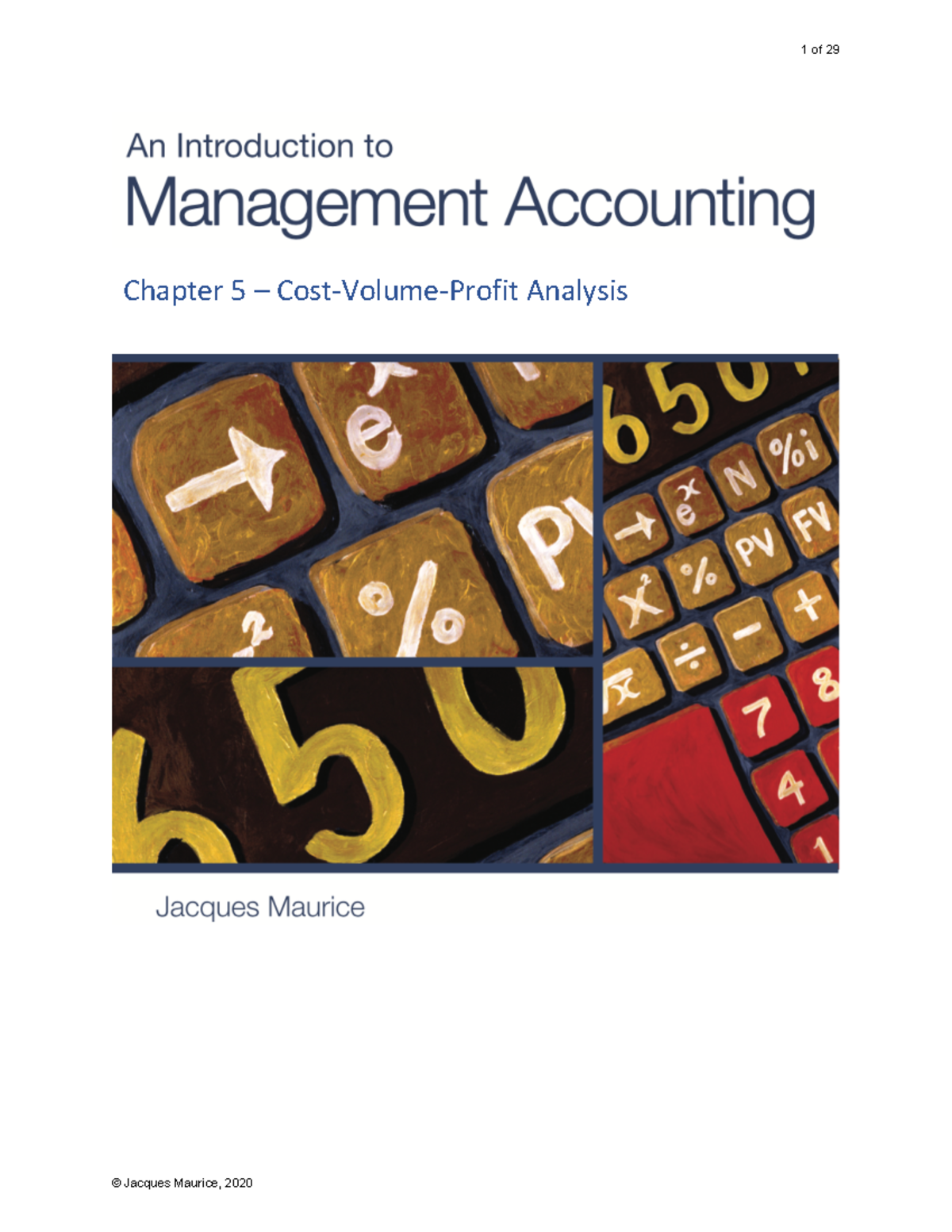 Textbook Chapter 5 CVP Chapter 5 Cost Volume Profit Analysis 5 textbook-chapter-5-cvp-chapter-5-cost-volume-profit-analysis-5