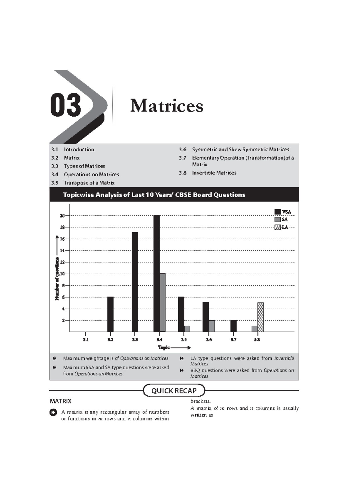 Matrices - Questions - Matrices 33 MATRIX 8 A matrix is any rectangular ...