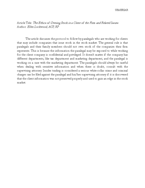 First Class Assignment - TEXTBOOK ASSIGNMENTS. The following assignments apply toIntroduction to ...