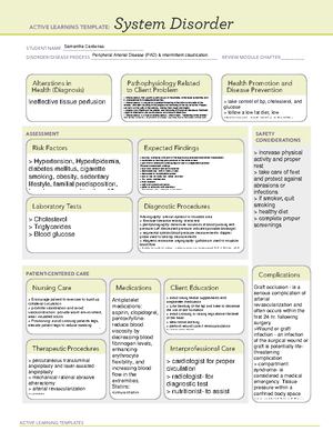 DVT Nursing Care Plan Worksheet - KEY - DVT Nursing Care Plan Worksheet ...