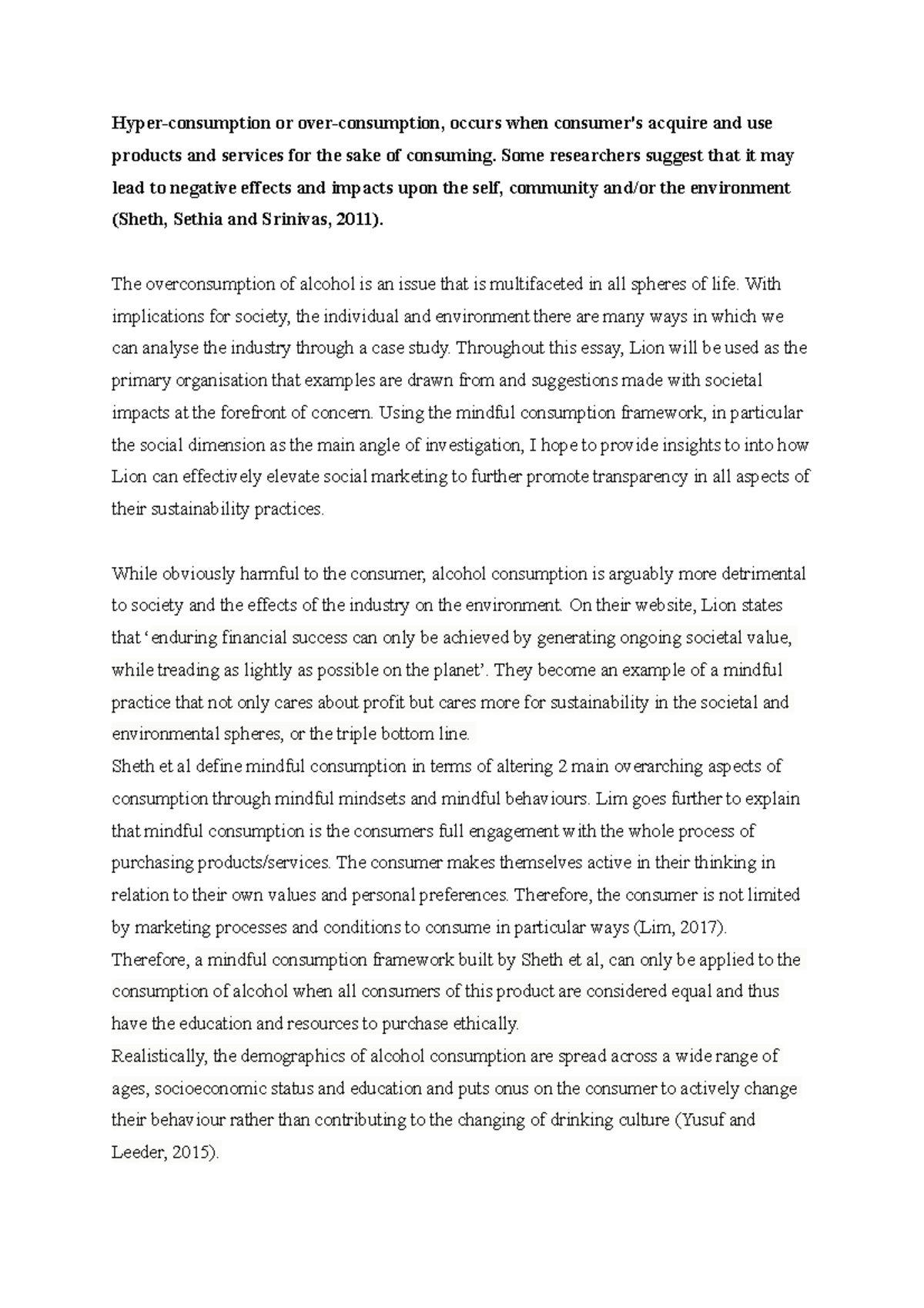 Alcohol overconsumption - Hyper-consumption or over-consumption, occurs ...