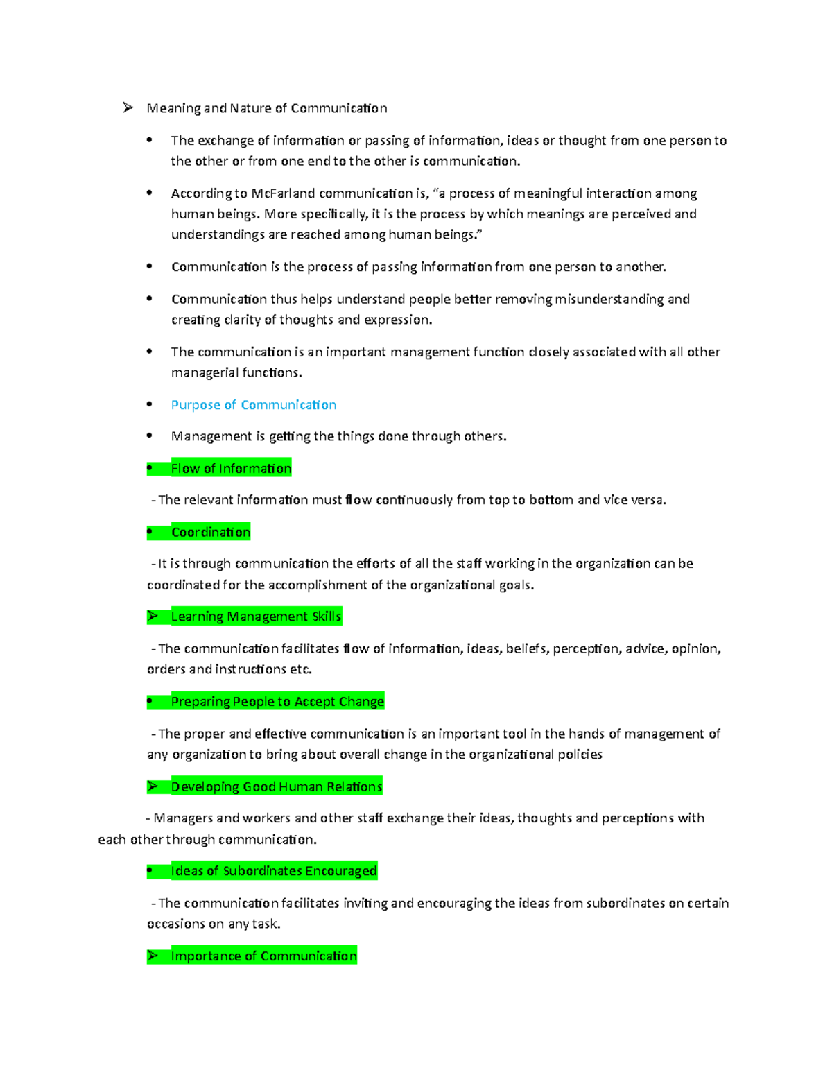 Pur Com Reviewer 1-4final - Meaning and Nature of Communication The ...