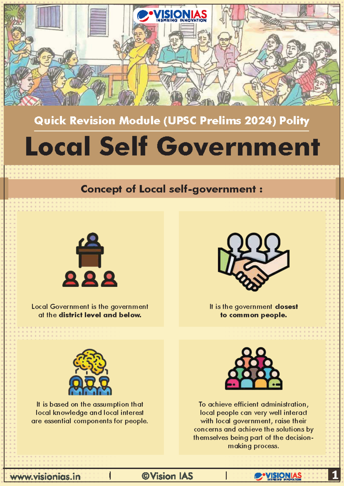 97404 local self government - Local Self Government Quick Revision ...