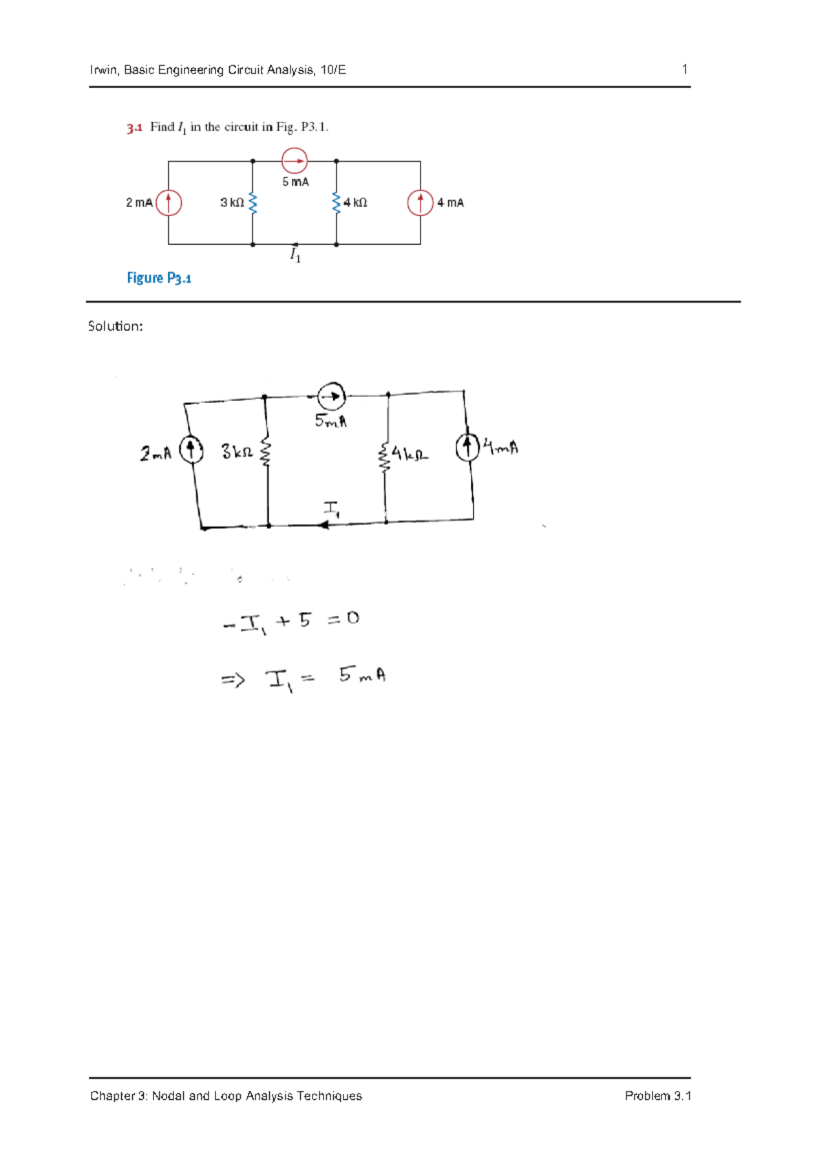 회로이론 솔루션 03장 회로이론 솔루션 3 회로 이론 Solu On Solution Solution Solution Solu On Solution