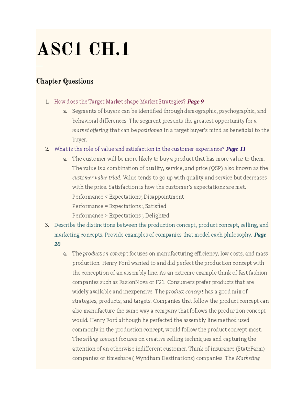 ASC1 Chapter 1. Study guide and textbook notes - ASC1 CH. ___ Chapter ...