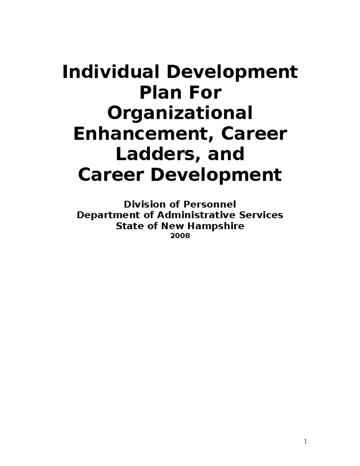 Idp individual development plan model - Individual Development Plan For ...