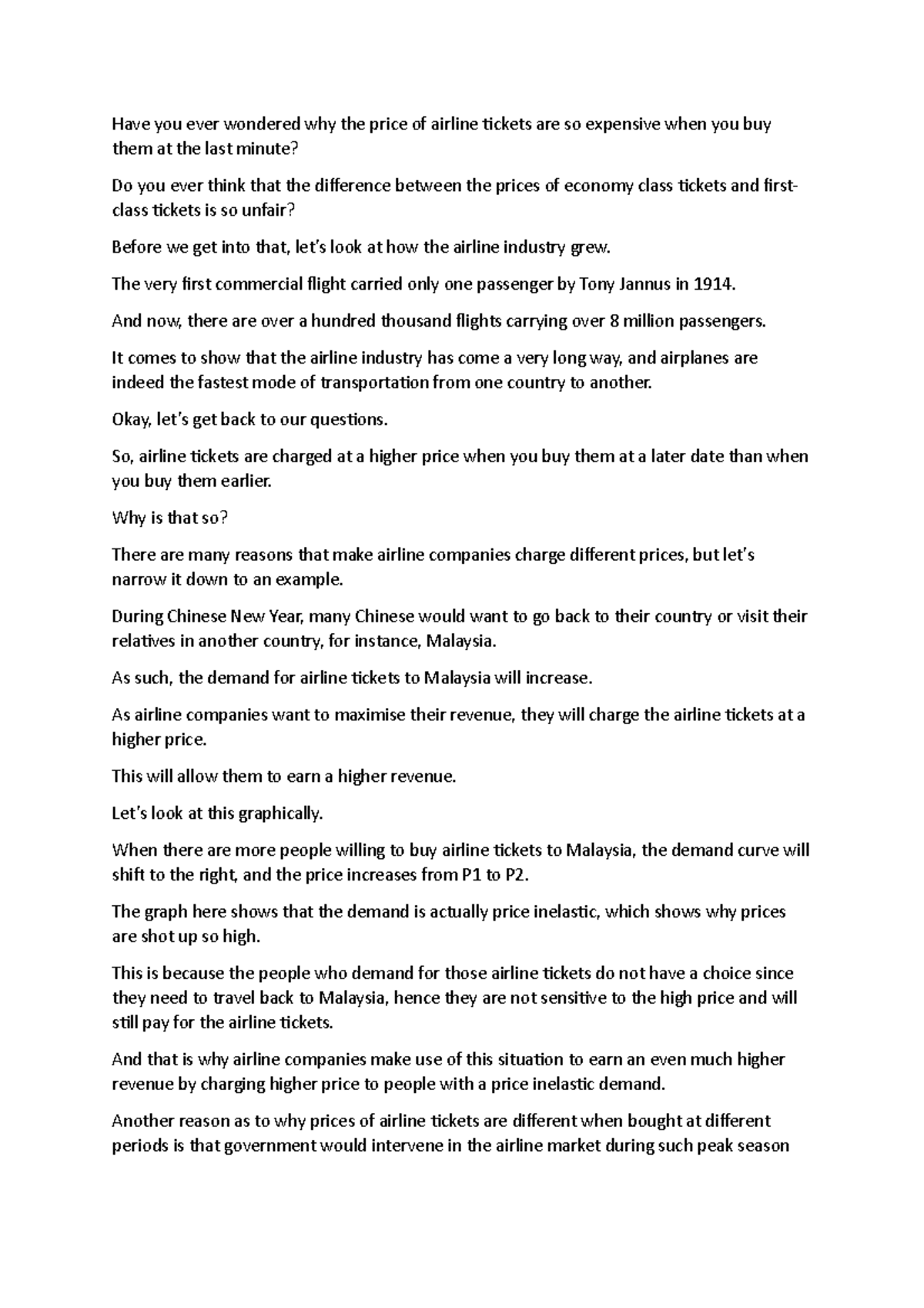 Script for group video assignment for reference - Have you ever ...