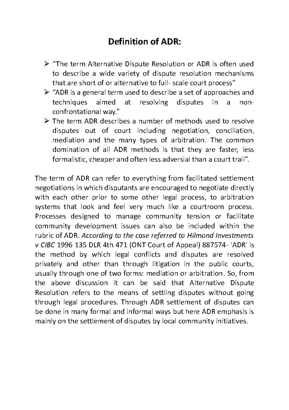 The Practice of ADR in Bangladesh - Alternative Dispute Resolution ...